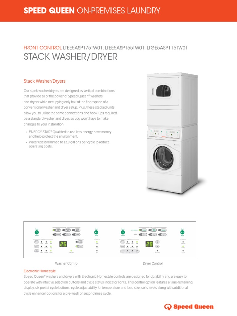 Alliance LTGE5ASP115TW01 Specification | PDF | Washing Machine ...