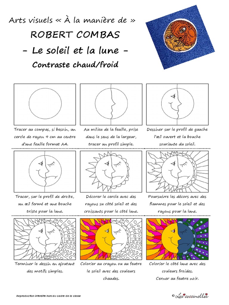 Arts visuels : Soleil et Lune en couleurs | PDF | Art