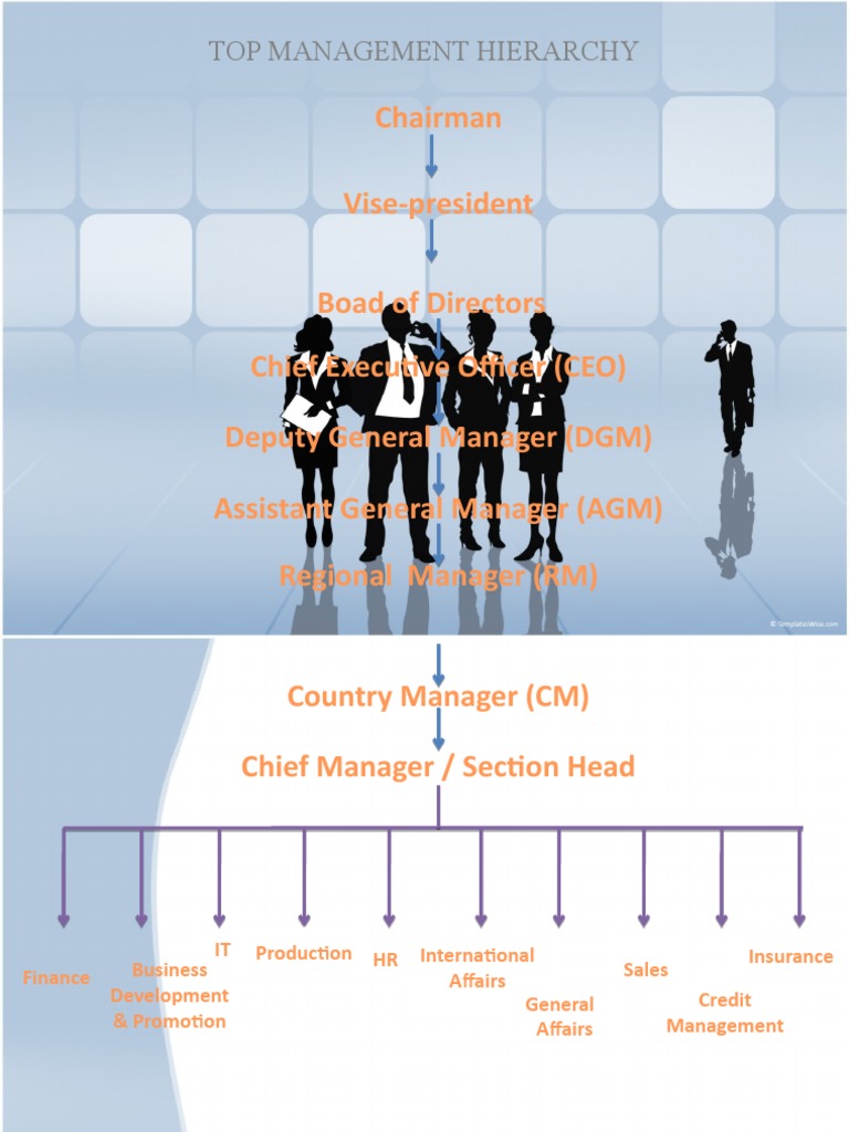 Chairman Vise-President: Top Management Hierarchy | PDF