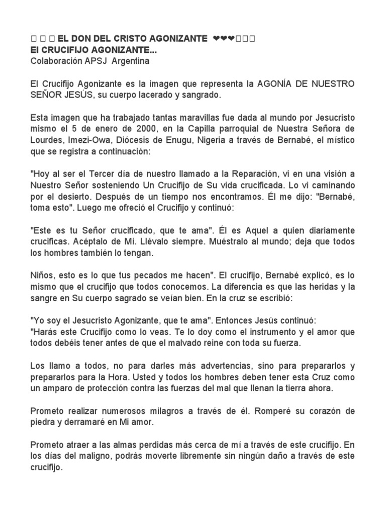 El Crucifijo Agonizante Apsj Argentina | PDF | Cristo (título)