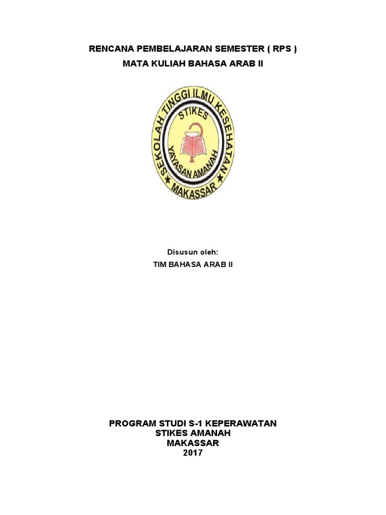 RPS Bahasa Arab Ii | PDF