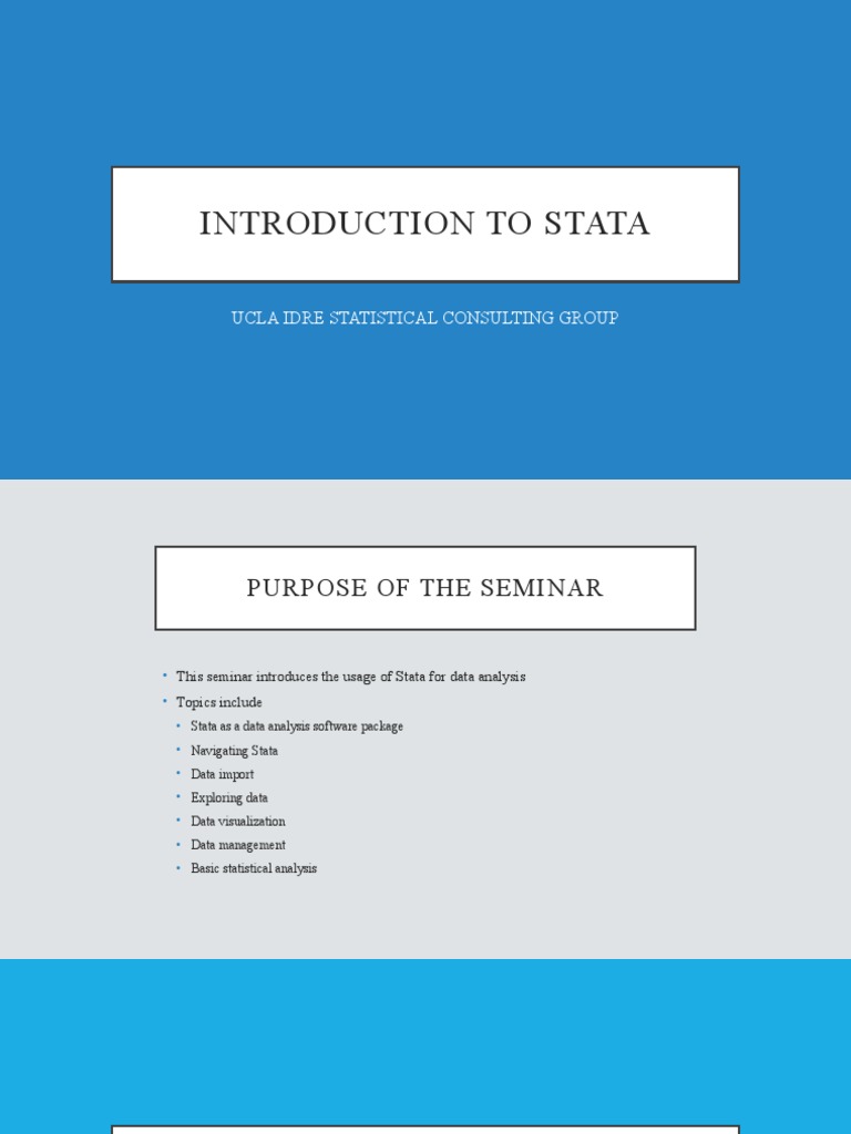 Introduction Stata | PDF | Histogram | Comma Separated Values