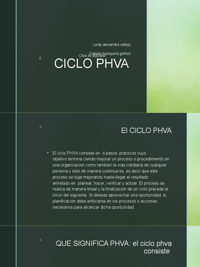Ciclo Phva | Descargar gratis PDF | Planificación | Medición