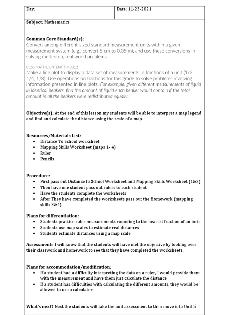 Mapping Lesson Plan | PDF