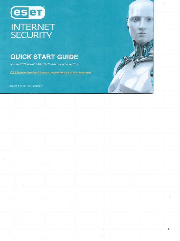 Eset Internet Security-Quick Start Guide | PDF