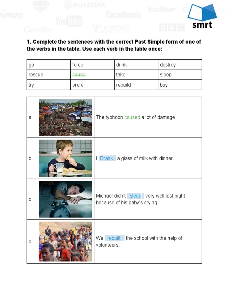 Past Simple and Continuous Exercises | PDF
