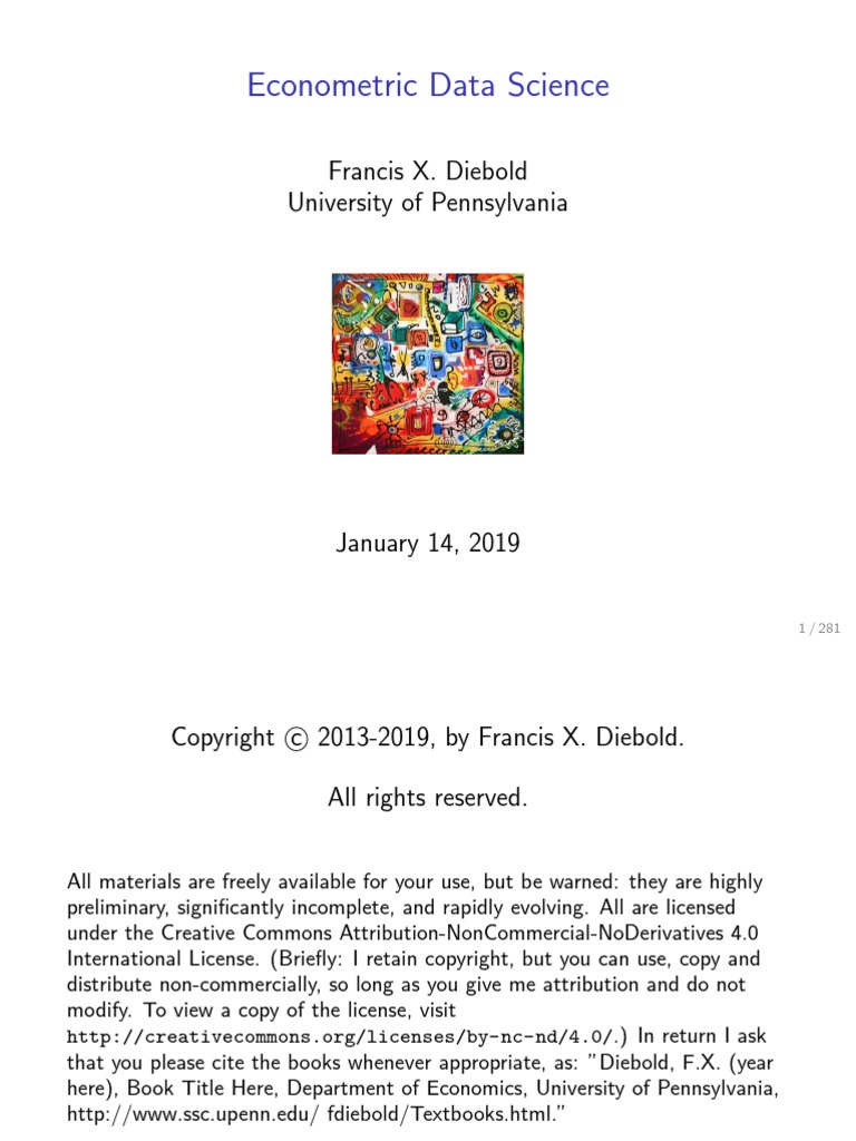 Francis Diebold Econometrics Slides Pdf Ordinary Least Squares