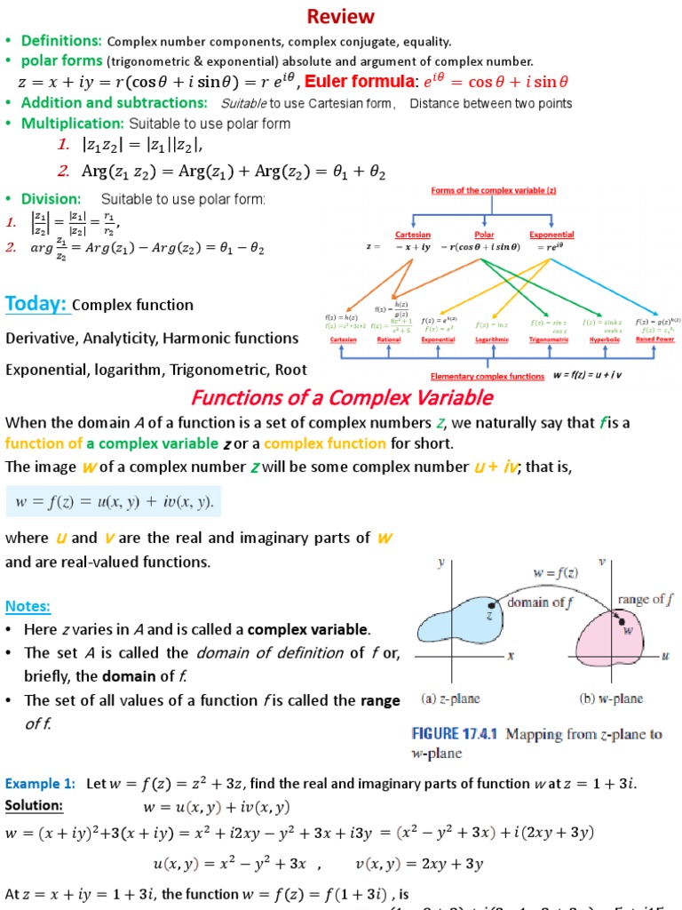 Today:: + Cos + Sin ,:, Arg Arg + Arg + | PDF | Complex Number ...