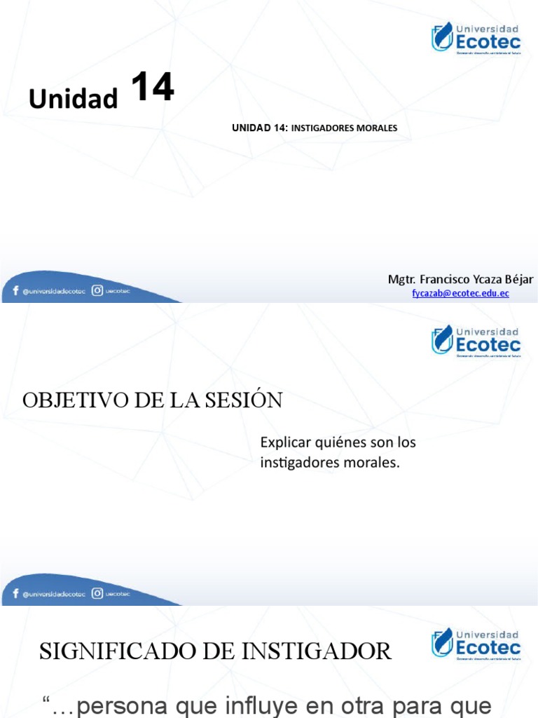 Unidad 14 Instigador Moral PP | PDF | Moralidad | Justicia