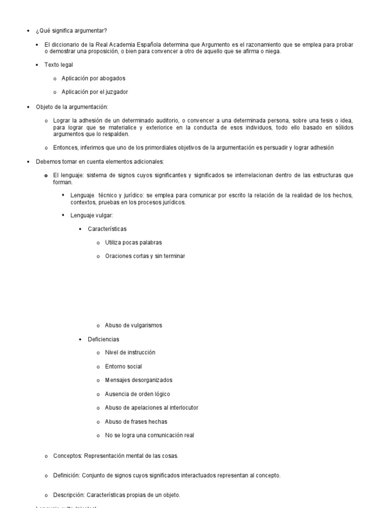 Qué Significa Argumentar | PDF | Argumento | Oración (Lingüística)