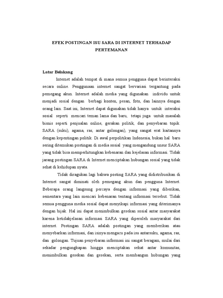 Papper Isu Sara | PDF