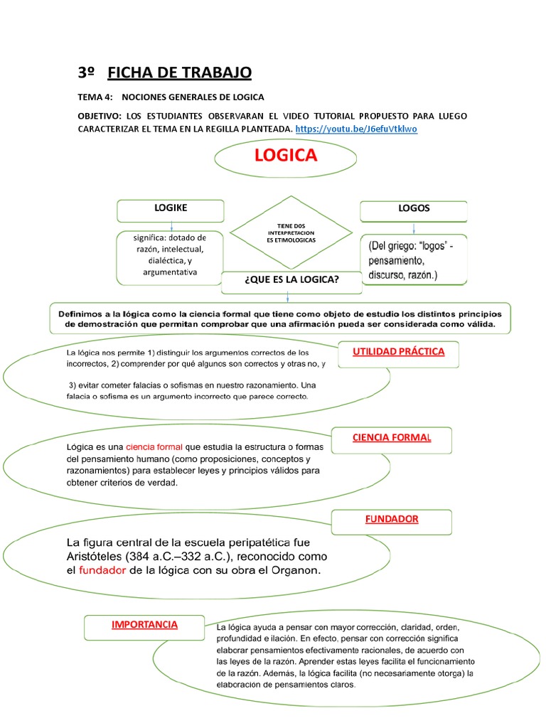 Abigail Camila Almanza - 3º Ficha de Trabajo 4º Sec Logica | PDF ...