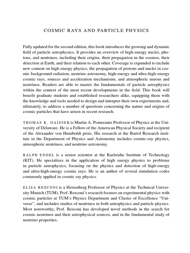 1.thomas K. Gaisser, Ralph Engel, Elisa Resconi - Cosmic Rays and ...