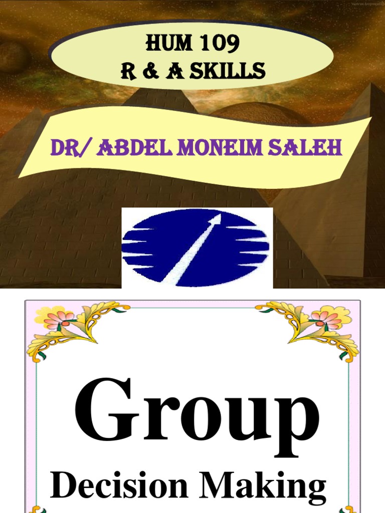 Group Decision Making | PDF | Decision Making | Group Decision Making