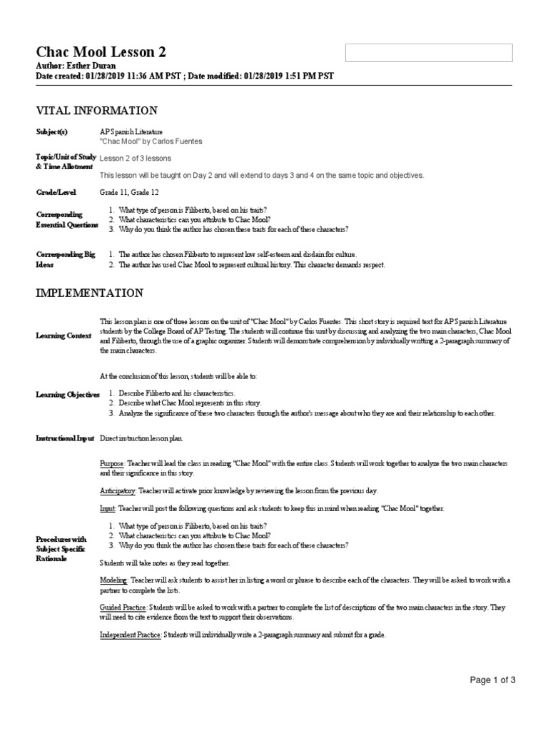 Lesson 2 | PDF | Common Core State Standards Initiative | Reading ...