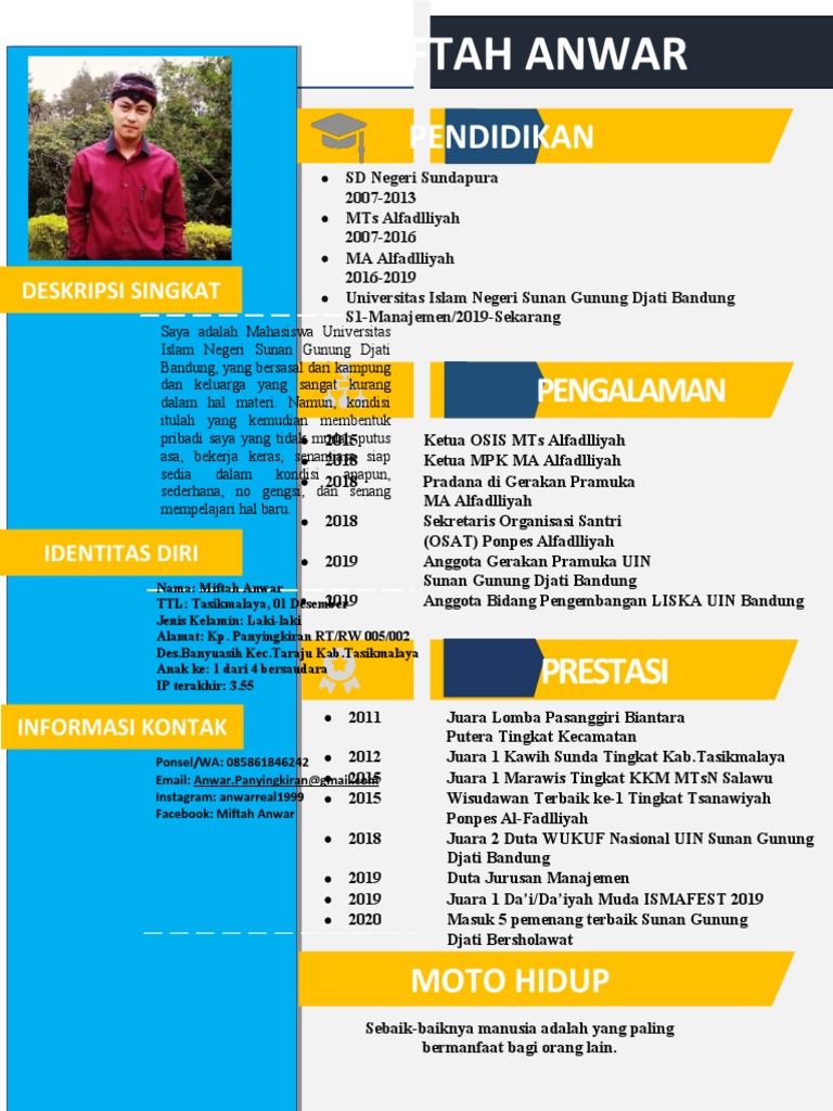 CV - Miftah Anwar | PDF