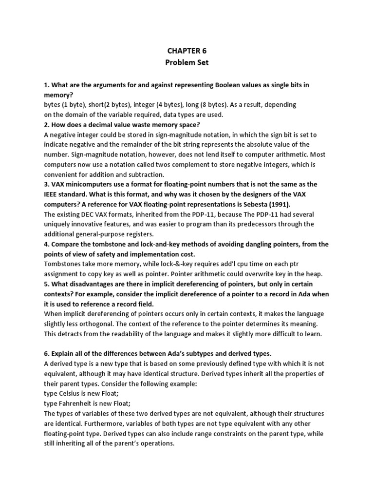 Ch6 Problem Set | PDF | Pointer (Computer Programming) | C Sharp (Programming Language)