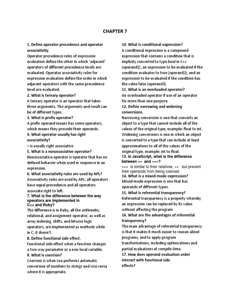 Ch7 Review Q | PDF | Software Development | Programming Paradigms