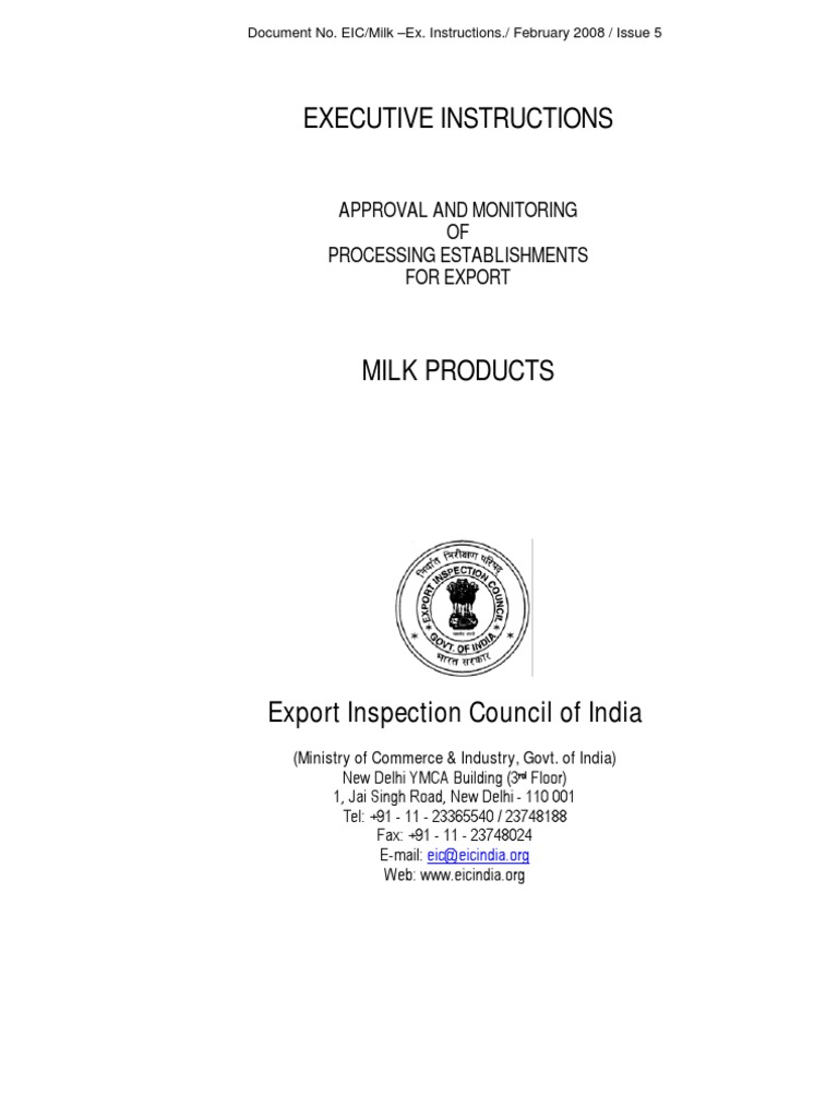 Milk | PDF | Environmental Impact Assessment | Hazard Analysis And ...