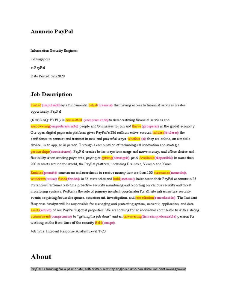 Anuncio PayPal | PDF | Pay Pal | Computing