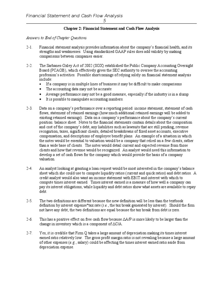 Analyze financial statements and cash flows | PDF | Revenue | Retained ...