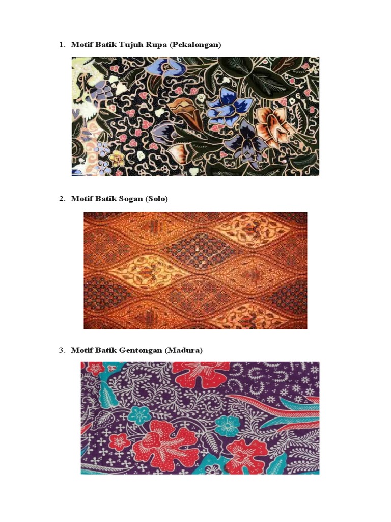 Motif Batik Tujuh Rupa | PDF