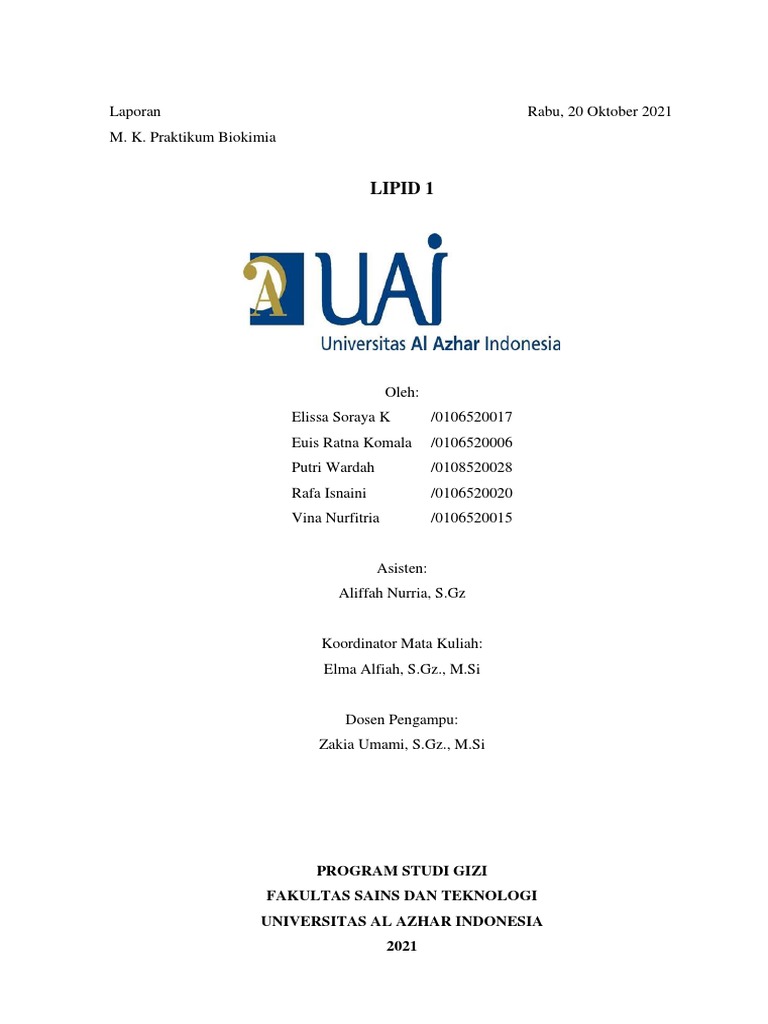 Kelompok 3 - LIPID 1 | PDF