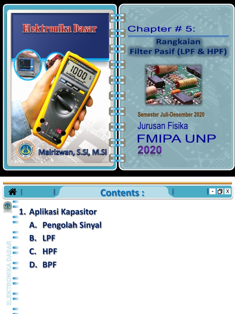 Chapter # 5 Kapasitor - Filter | PDF