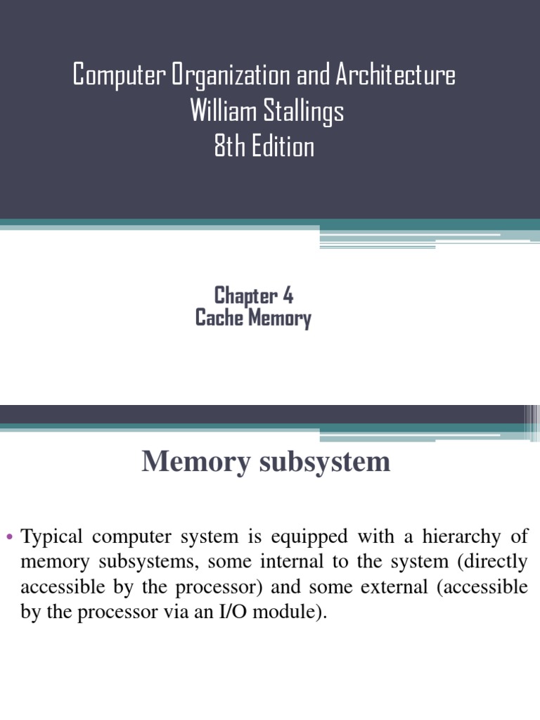 Computer Organization and Architecture William Stallings (PDFDrive) | PDF | Cpu Cache | Computer ...