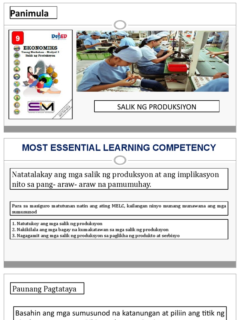 AP9 Q1 W4 Salik NG Produksiyon | PDF