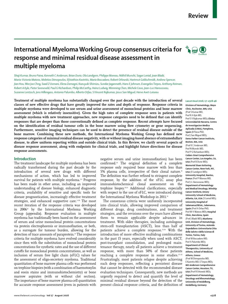 Kumar Et Al. - 2016 - International Myeloma Working Group Consensus ...