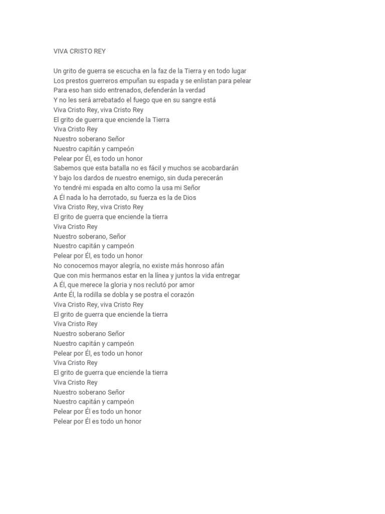 Viva Cristo Rey | PDF