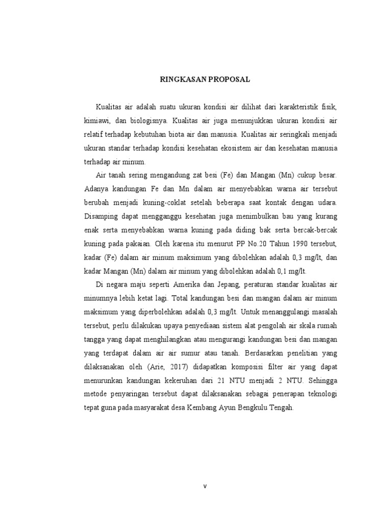 Ringkasan Proposal | PDF