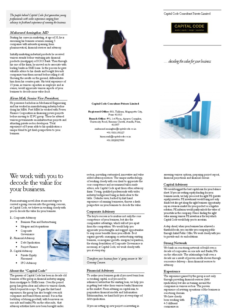 Capital Code | PDF | Mergers And Acquisitions | Equity (Finance)