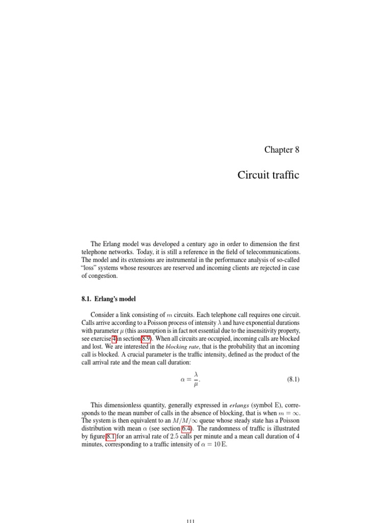 Understanding Erlang's Traffic Model | PDF | Applied Mathematics ...