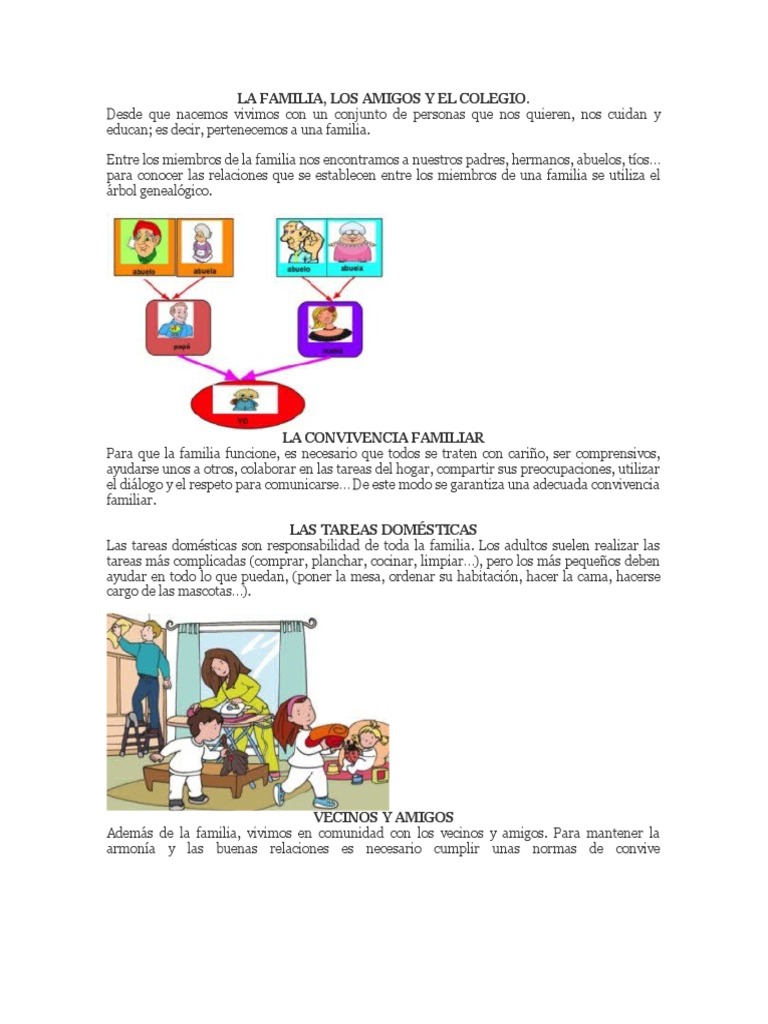 ACTIVIDADES DE LA FAMILIA 5ºgrado | PDF