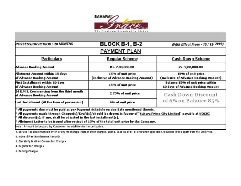 Payment Plan New | PDF