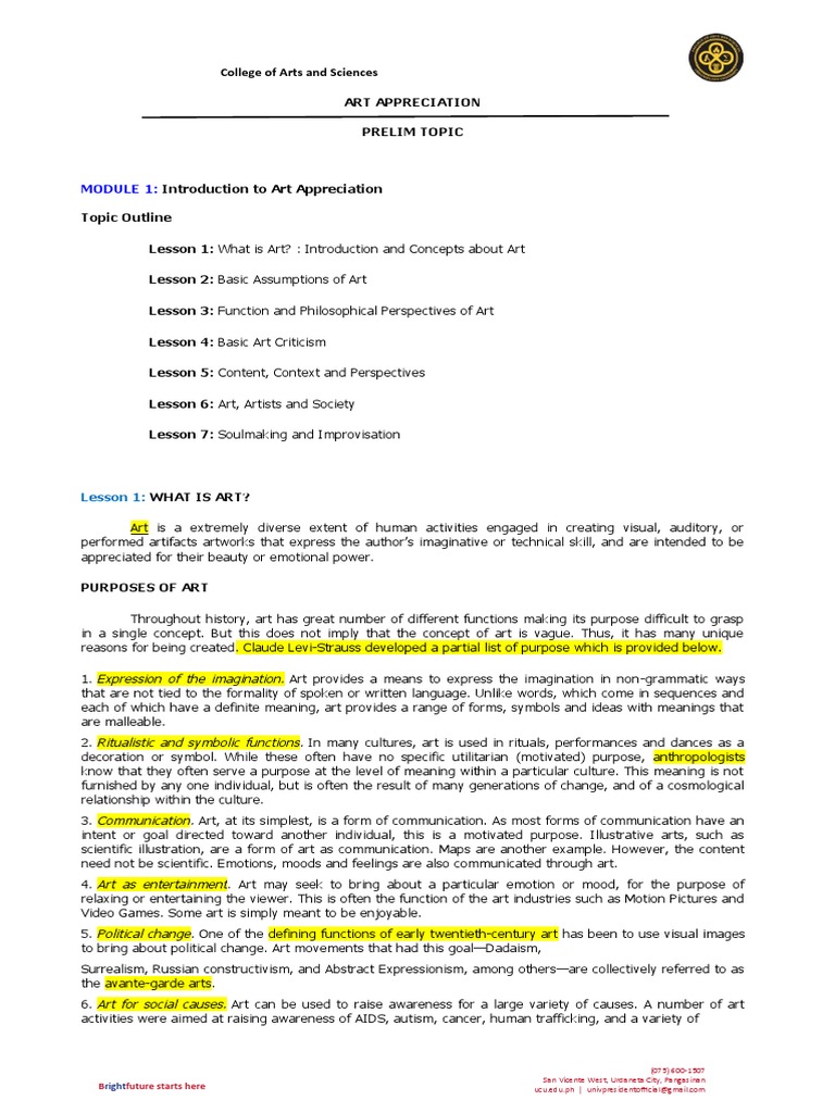 Art App (Prelim) | PDF | Aesthetics | Perception