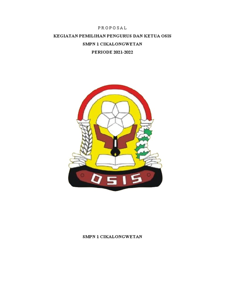 Proposal Open Recruitment OSIS 2021 | PDF