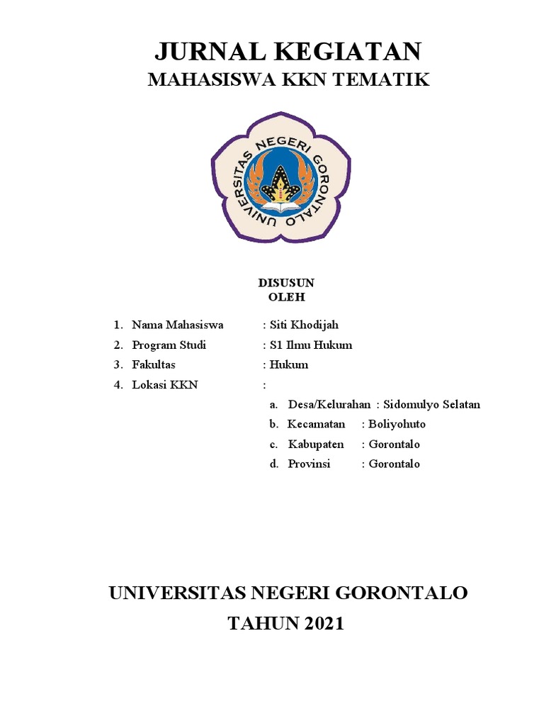 Jurna KKN Individu Siti Khodijah | PDF