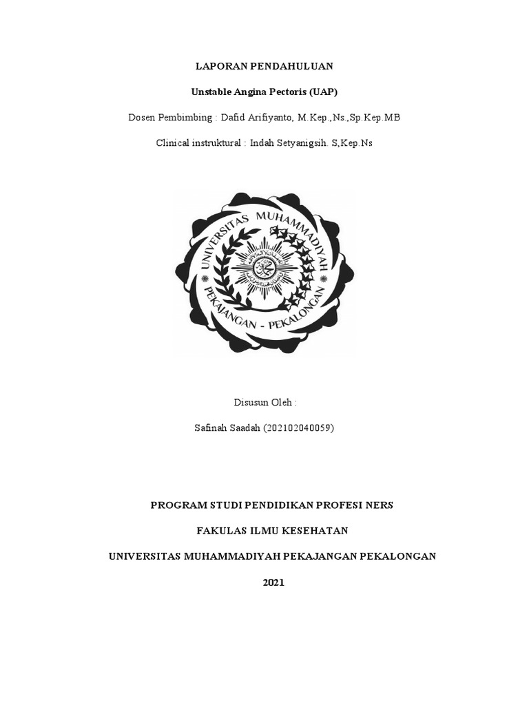LP Unstable Angina Pectoris (UAP) | PDF