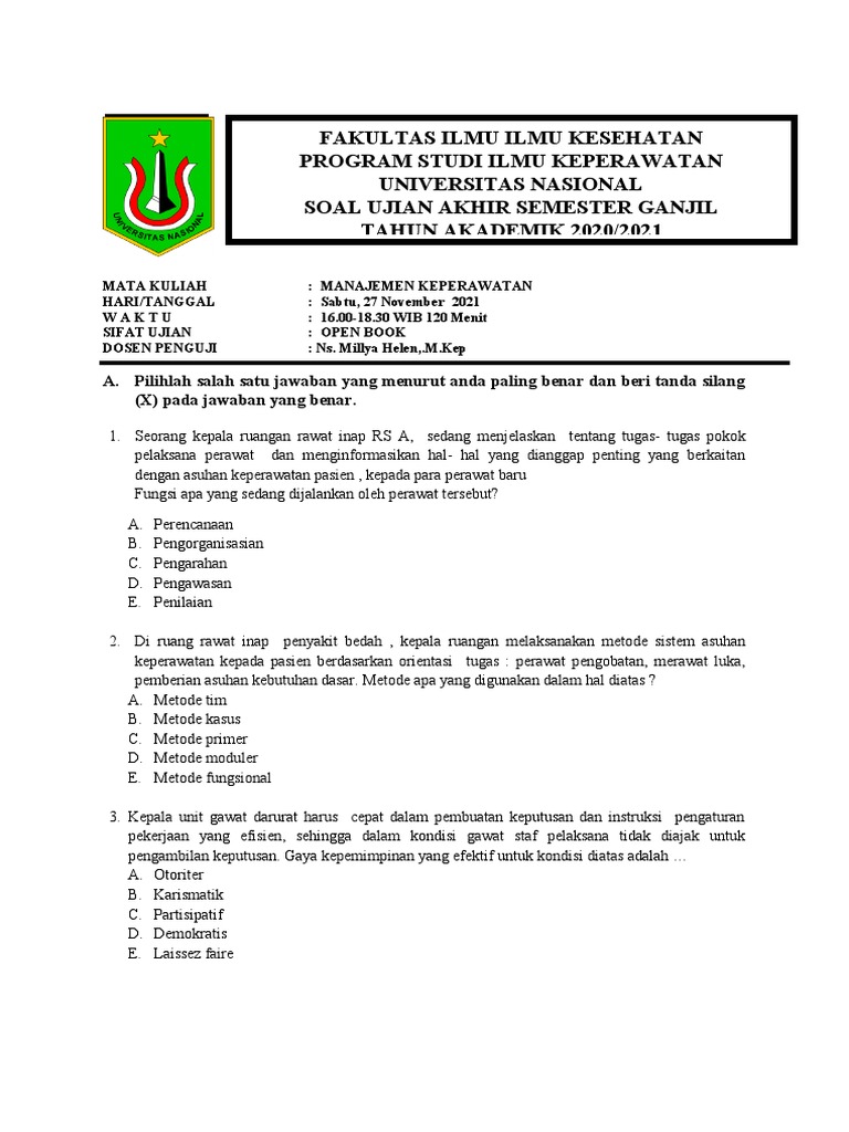Soal Uts Manajemen | PDF