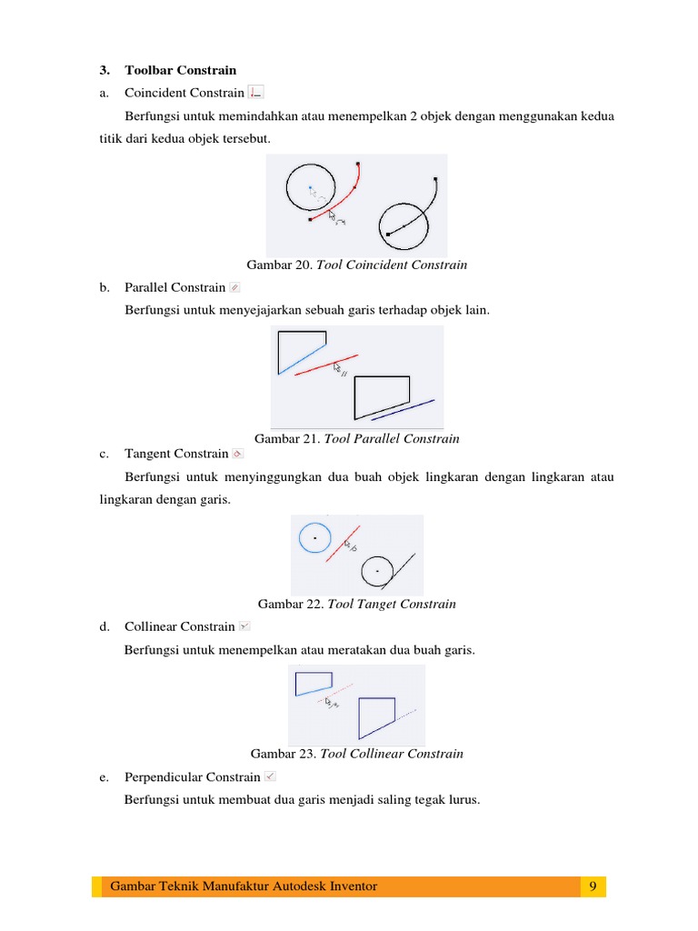 Materi-2 Toolbar Constrain-Toolbar Modify-Toolbar Pattern - Rangkuman | PDF