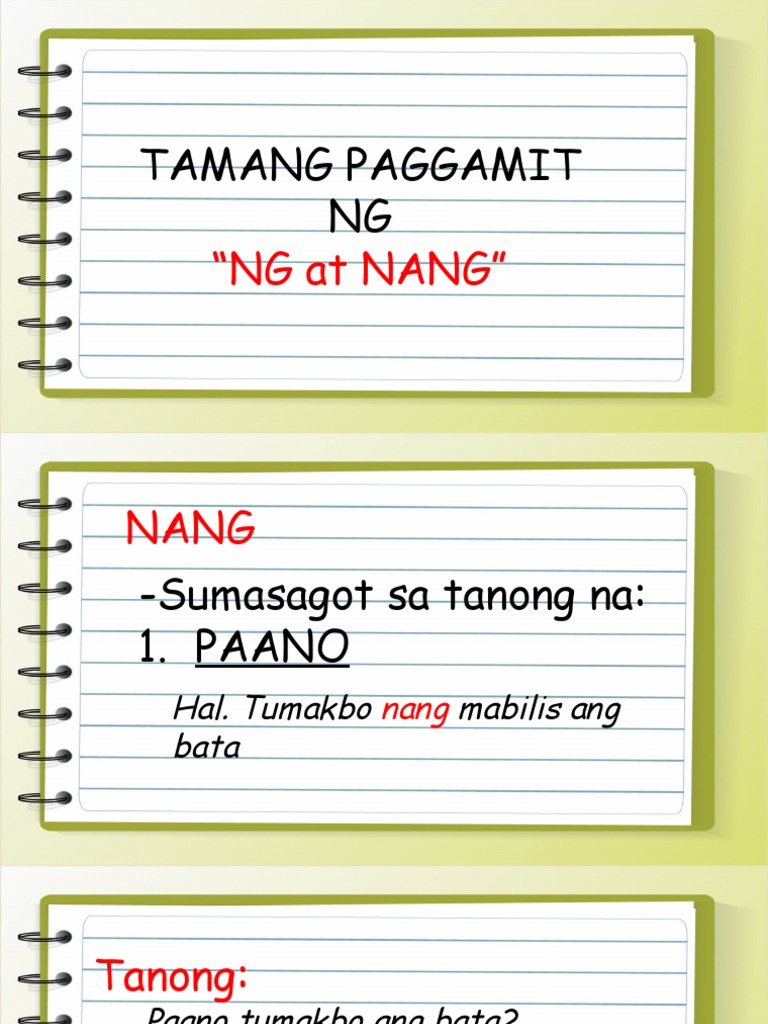 NG at NANG | PDF