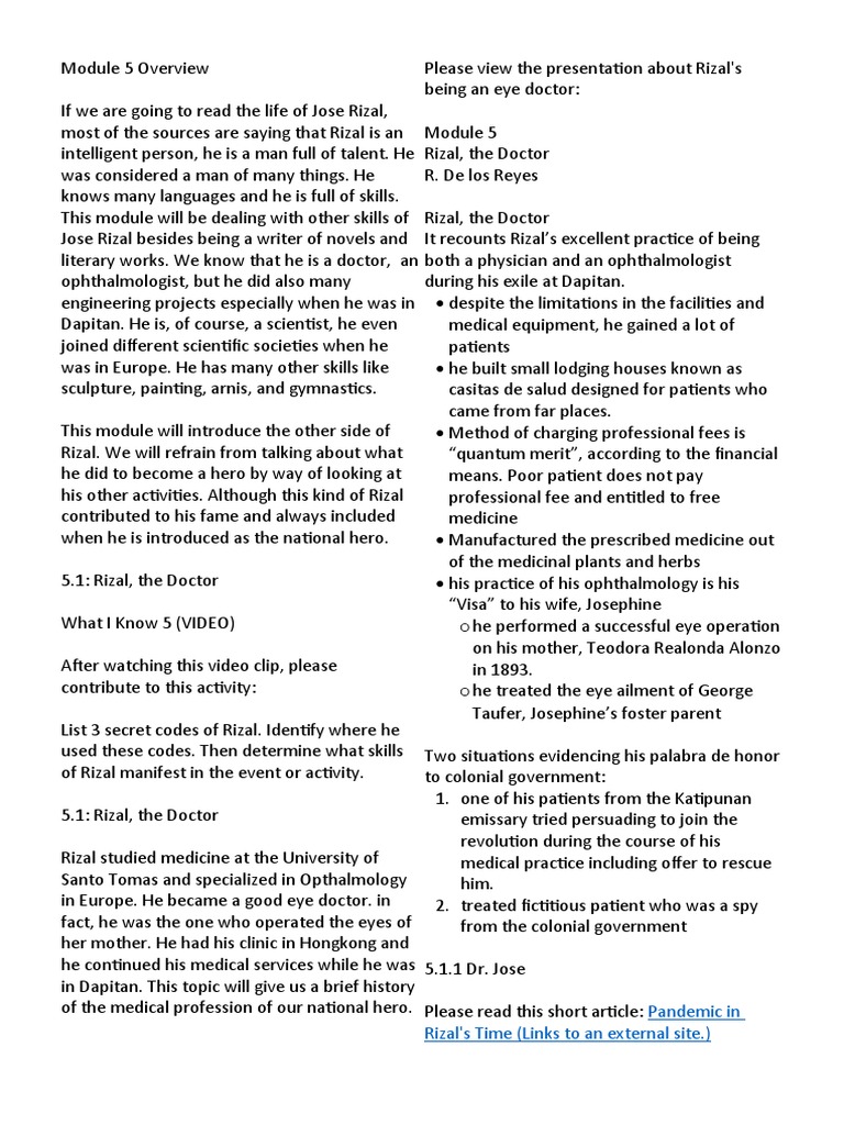 Module 5 Overview | PDF | Scientist | Science