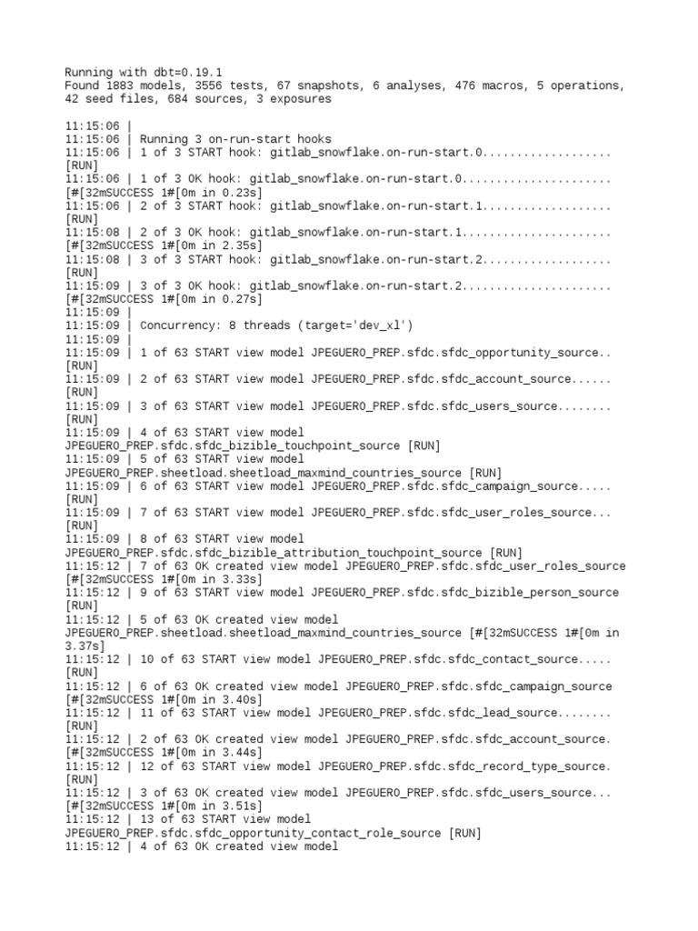 Temp DBT Run | PDF | Computing | Software Engineering
