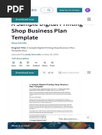 Printing Press Business Plan Example | PDF | Business