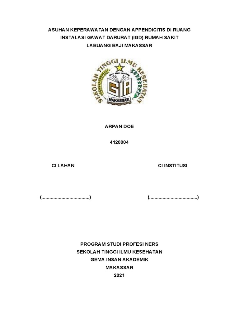 Askep Gadar Appendicitis | PDF