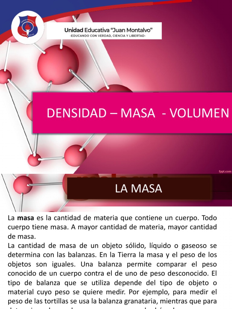 Lectura Densidad Masa-Volumen AA1U4 | PDF | Densidad | Peso