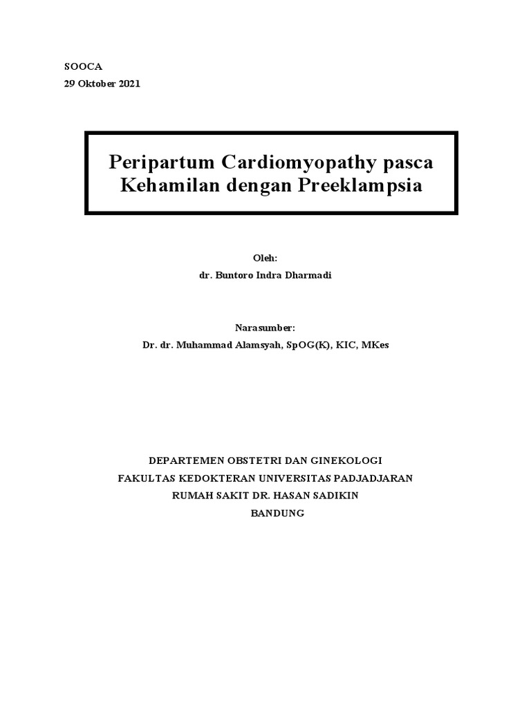 Case PPCM Dr. Buntoro | PDF